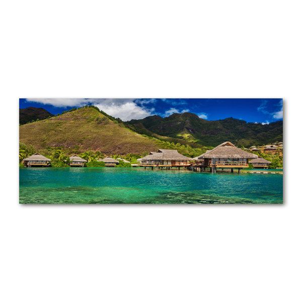 Union Rustic Bungalows über dem Wasser - Kunstdrucke auf Leinwand - Wrapped Canvas | Wayfair.de